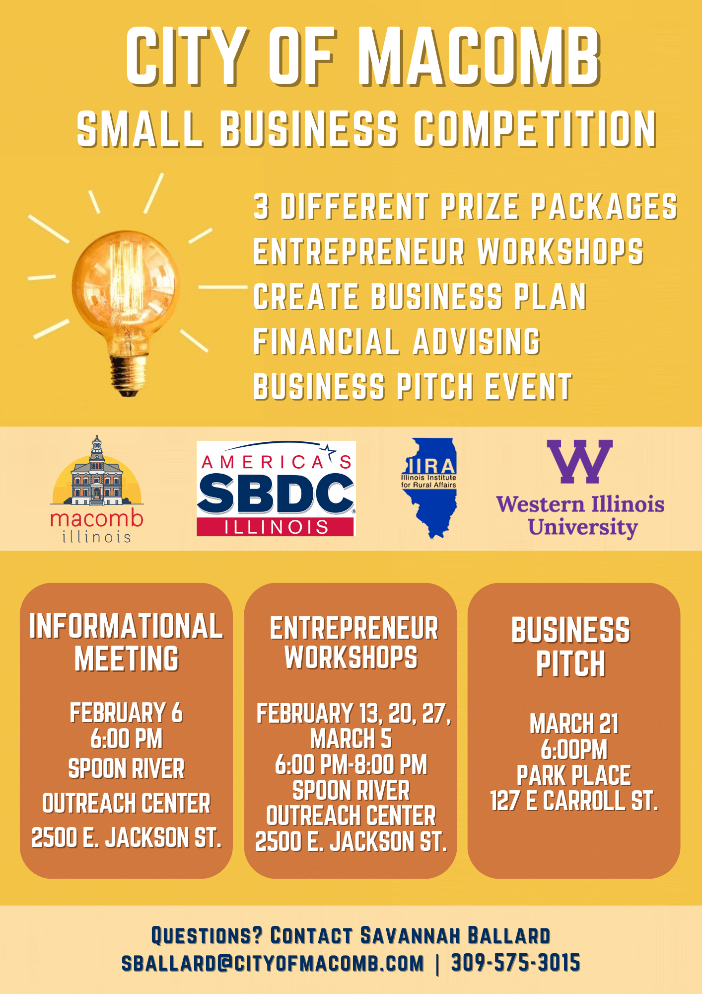 City of Macomb Small Business Competition | City of Macomb